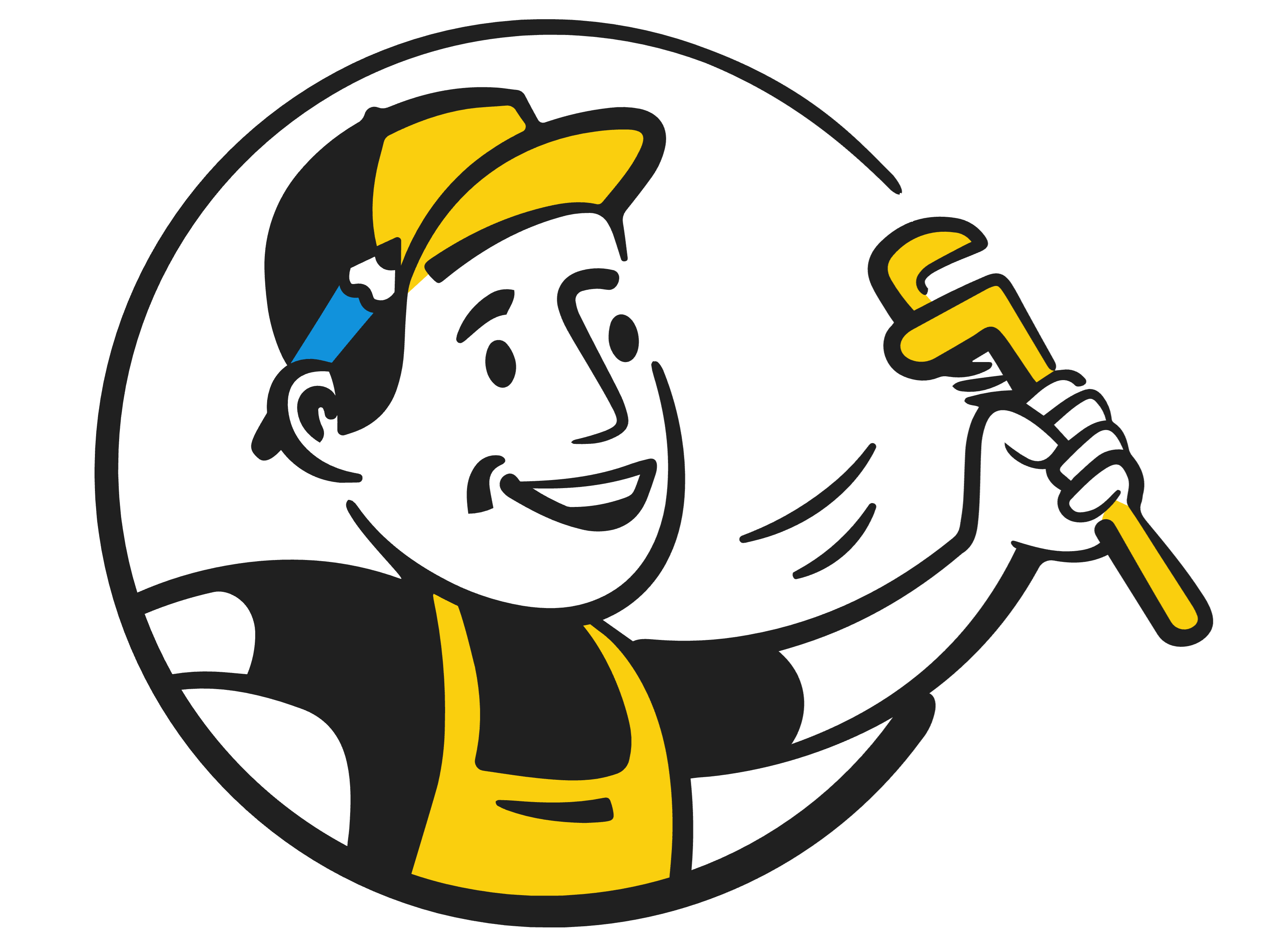 logo-filled circle-png – Dapper Dad Appliance Repair